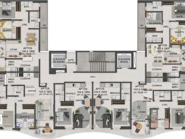 Apartamento para Venda em Recife/PE Encruzilhada 2 Quartos