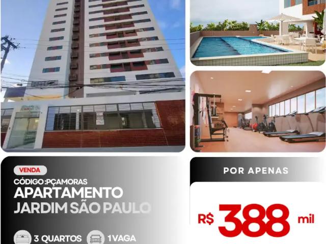 Apartamento para Venda em Recife/PE Jardim São Paulo 3 Quartos