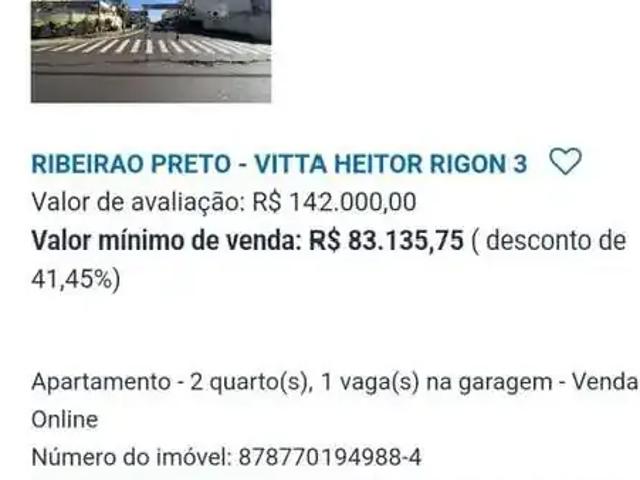 Apartamento para Venda em Ribeirão Preto/SP Jardim Heitor Rigon 2 Quartos