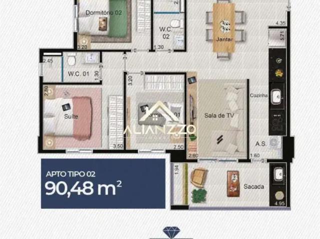 Apartamento para Venda em Ribeirão Preto/SP Jardim Sumaré 2 Quartos