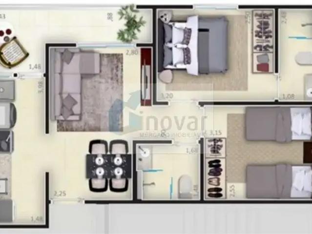 Apartamento para Venda em Ribeirão Preto/SP Quintas de São José 2 Quartos