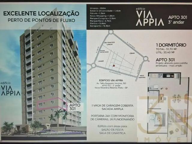 Apartamento para Venda em Ribeirão Preto/SP Ribeirânia 1 Quartos