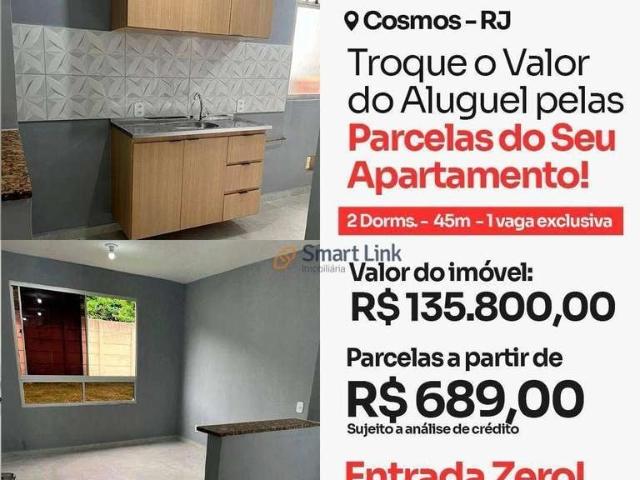 Apartamento para Venda em Rio de Janeiro/RJ Cosmos 2 Quartos