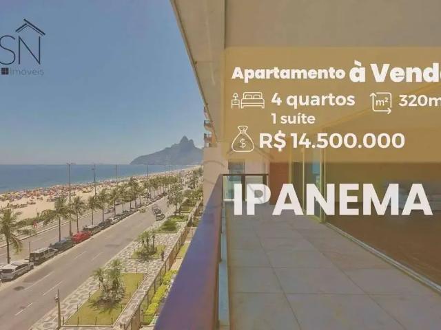 Apartamento para Venda em Rio de Janeiro/RJ Ipanema 4 Quartos
