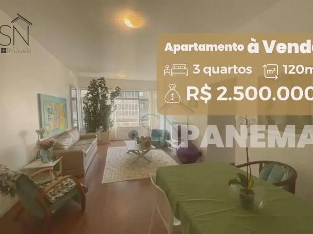 Apartamento para Venda em Rio de Janeiro/RJ Ipanema 3 Quartos