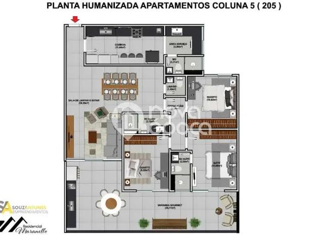 Apartamento para Venda em Rio de Janeiro/RJ Jardim Guanabara 3 Quartos