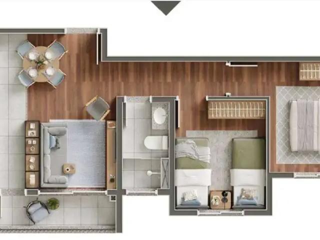 Apartamento para Venda em Sumaré/SP Vila Yolanda Costa e Silva 2 Quartos