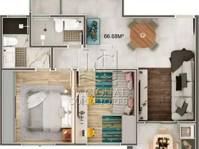 Apartamento para Venda em São Bernardo do Campo/SP Nova Petrópolis 2 Quartos