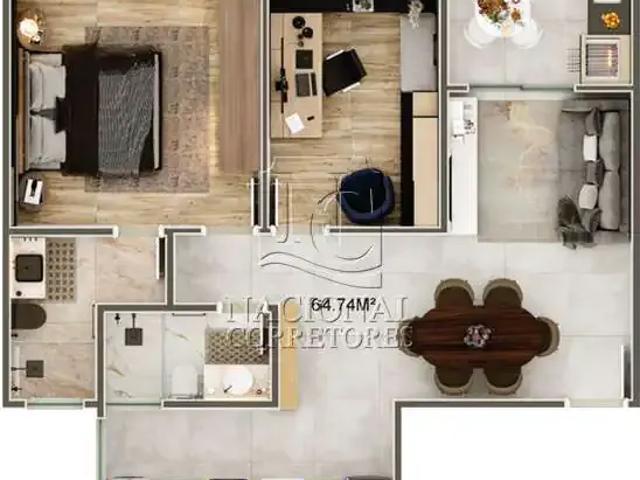 Apartamento para Venda em São Bernardo do Campo/SP Nova Petrópolis 2 Quartos