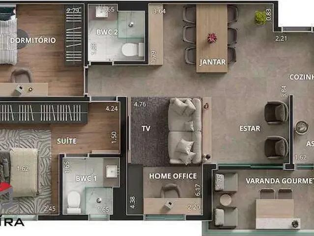 Apartamento para Venda em São Bernardo do Campo/SP Centro 2 Quartos
