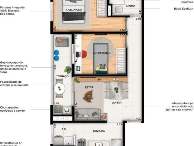 Apartamento para Venda em São Bernardo do Campo/SP Centro 2 Quartos
