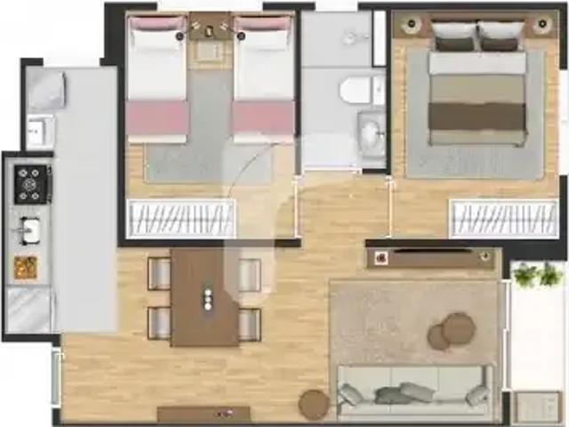 Apartamento para Venda em São Bernardo do Campo/SP Santa Terezinha 2 Quartos