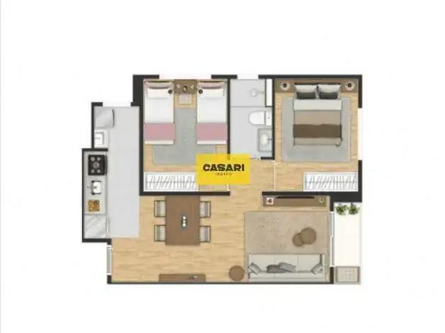 Apartamento para Venda em São Bernardo do Campo/SP Santa Terezinha 2 Quartos