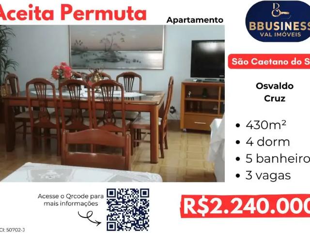 Apartamento para Venda em São Caetano do Sul/SP Osvaldo Cruz 4 Quartos
