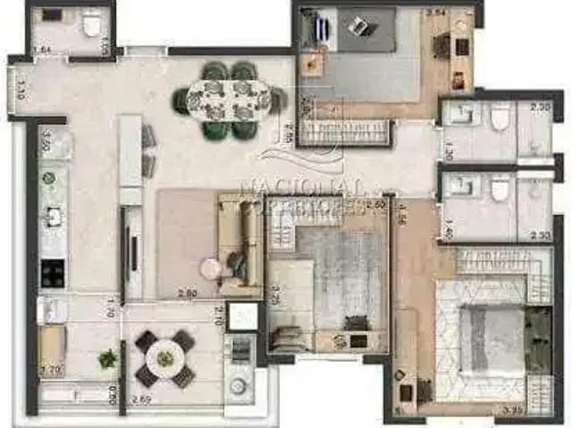 Apartamento para Venda em São Caetano do Sul/SP Centro 3 Quartos