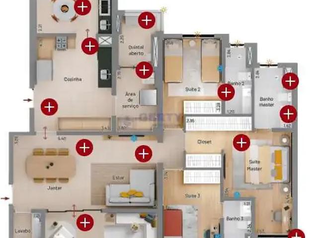 Apartamento para Venda em São Caetano do Sul/SP Jardim São Caetano 3 Quartos