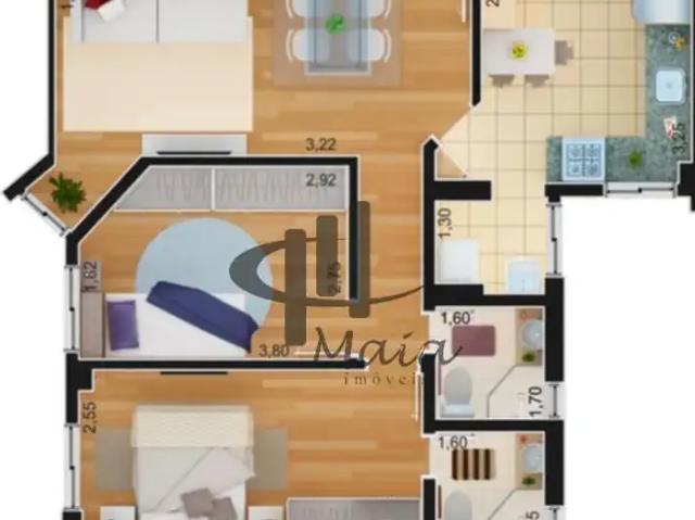 Apartamento para Venda em São Caetano do Sul/SP Santa Maria 2 Quartos