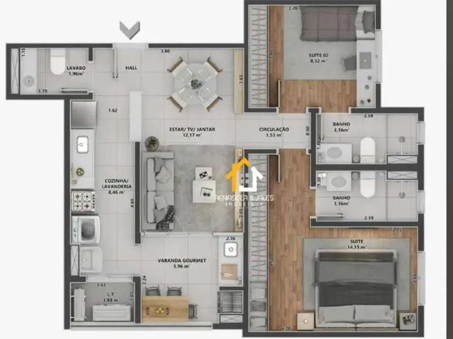 Apartamento para Venda em São José do Rio Preto/SP Jardim Maracanã 2 Quartos