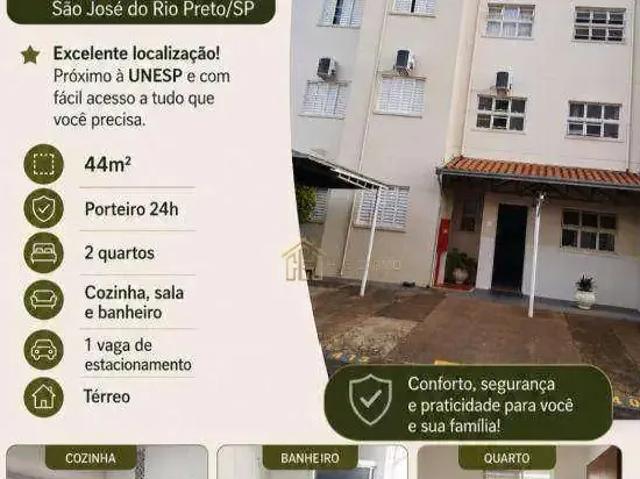 Apartamento para Venda em São José do Rio Preto/SP Jardim Santa Rosa II 2 Quartos