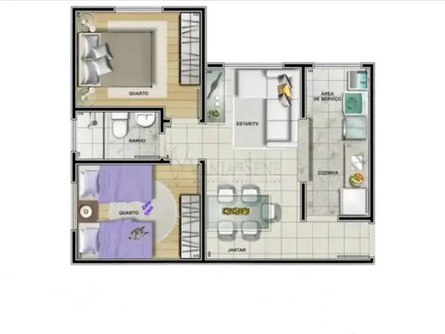 Apartamento para Venda em São José dos Campos/SP Conjunto Residencial Trinta e Um de Março 2 Quartos