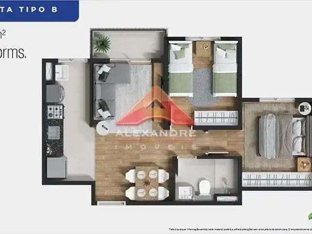Apartamento para Venda em São José dos Campos/SP Conjunto Residencial Galo Branco 2 Quartos