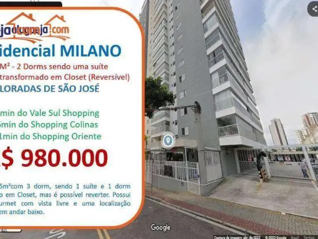 Apartamento para Venda em São José dos Campos/SP Floradas de São José 3 Quartos
