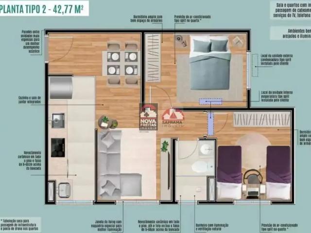 Apartamento para Venda em São José dos Campos/SP Jardim das Paineiras I 2 Quartos