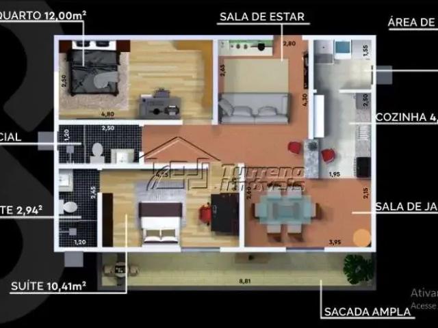 Apartamento para Venda em São José dos Campos/SP Jardim São Vicente 2 Quartos