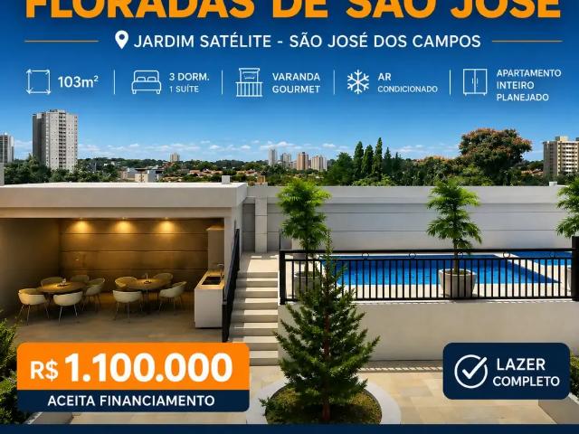 Apartamento para Venda em São José dos Campos/SP Jardim Satélite 3 Quartos