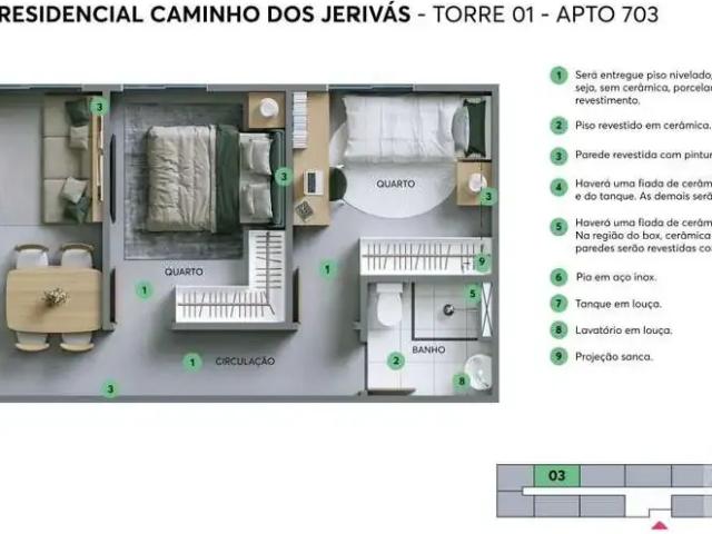 Apartamento para Venda em São José dos Campos/SP Jardim Santa Inês II 2 Quartos