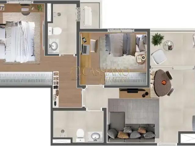 Apartamento para Venda em São José dos Campos/SP Jardim Sul 2 Quartos