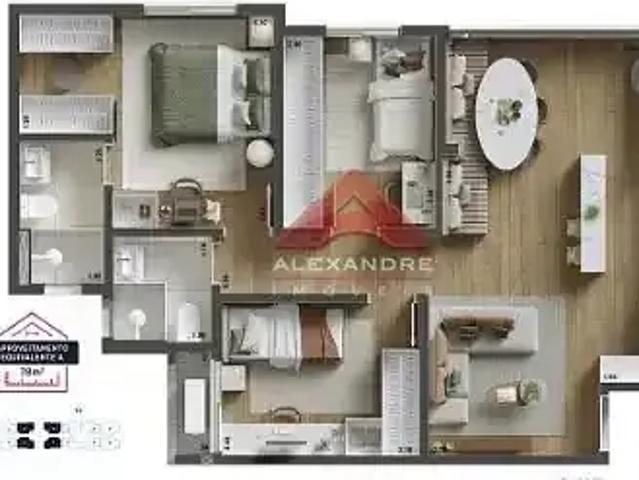 Apartamento para Venda em São José dos Campos/SP Parque Industrial 3 Quartos