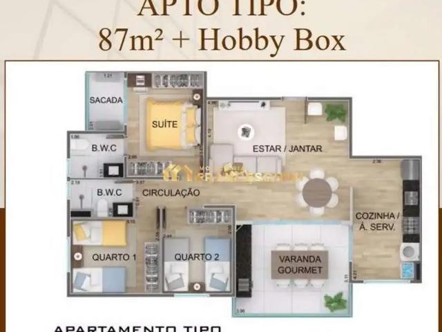 Apartamento para Venda em São José dos Campos/SP Parque Residencial Aquarius 3 Quartos