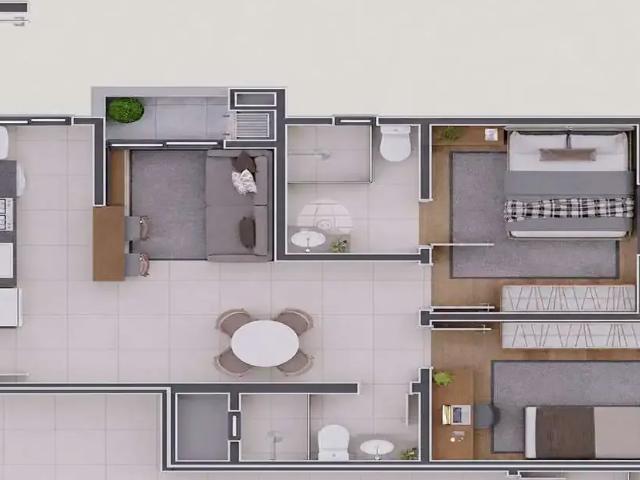 Apartamento para Venda em São José dos Pinhais/PR Bom Jesus 2 Quartos