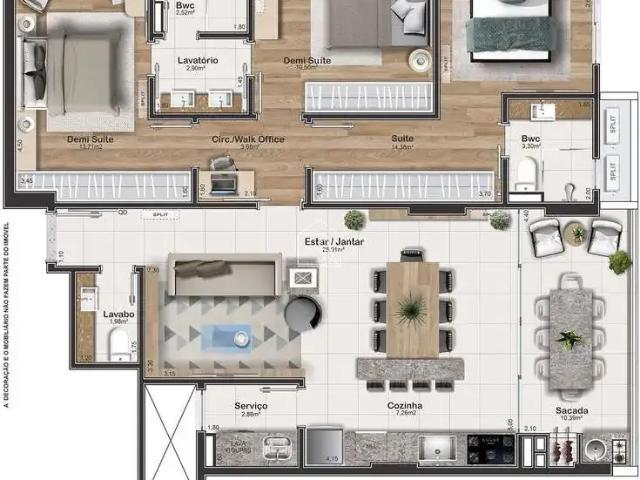 Apartamento para Venda em São José/SC Campinas 3 Quartos