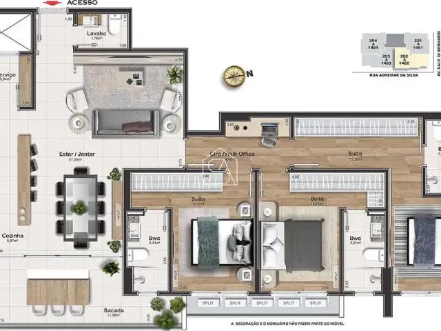 Apartamento para Venda em São José/SC Campinas 3 Quartos