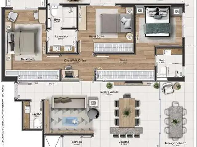 Apartamento para Venda em São José/SC Campinas 3 Quartos