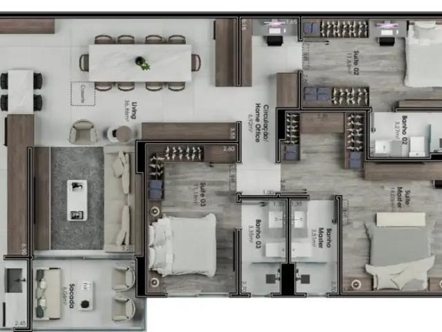 Apartamento para Venda em São José/SC Floresta 3 Quartos