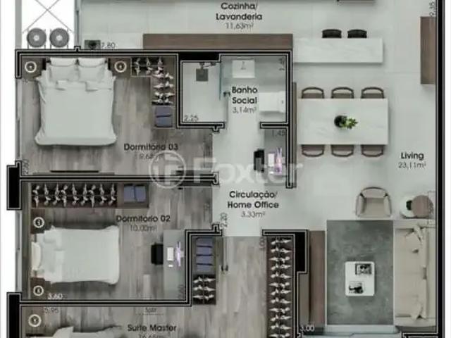 Apartamento para Venda em São José/SC Nossa Senhora do Rosário 3 Quartos