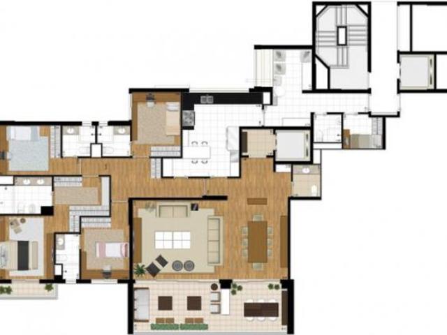 Apartamento para Venda em São Paulo, Morumbi, 4 dormitórios, 4 suítes, 5 banheiros, 4 vagas