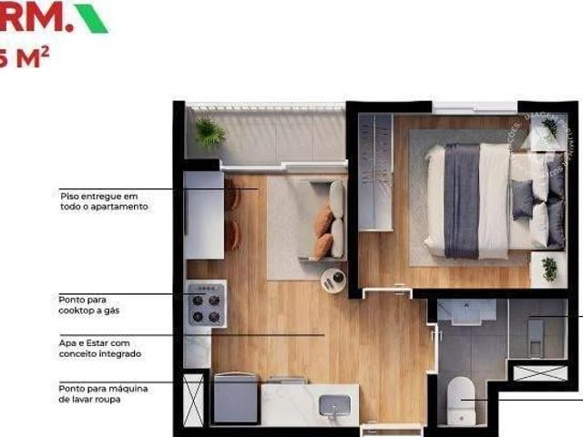 Apartamento para Venda em São Paulo, Parque Iperial, 1 dormitório, 1 banheiro