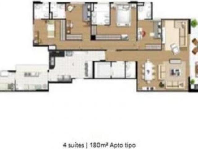 Apartamento para Venda em São Paulo, Perdizes, 4 dormitórios, 4 suítes, 4 banheiros, 4 vagas