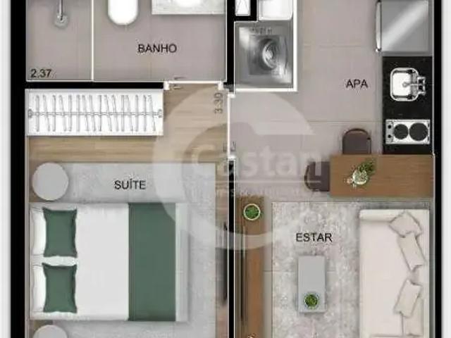 Apartamento para Venda em São Paulo/SP Mooca 1 Quartos