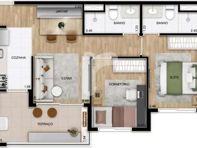 Apartamento para Venda em São Paulo/SP Mooca 2 Quartos