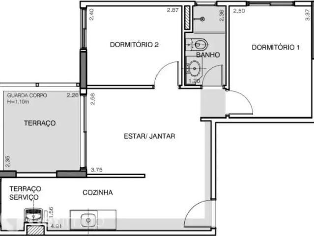 Apartamento para Venda em São Paulo/SP Aclimação 2 Quartos