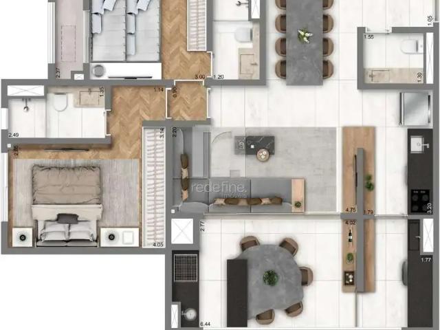 Apartamento para Venda em São Paulo/SP Alto do Ipiranga 3 Quartos
