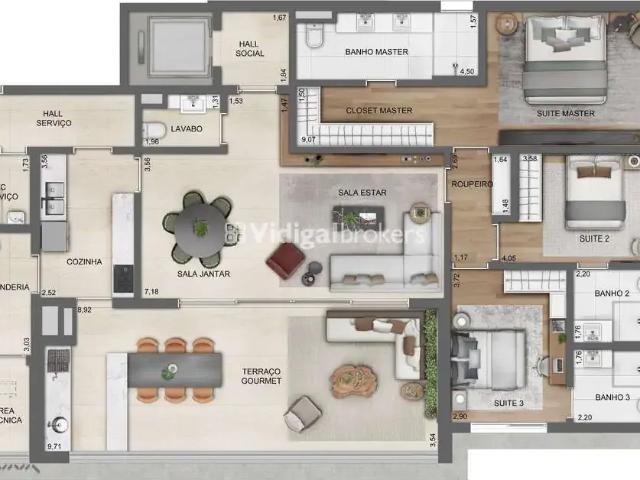Apartamento para Venda em São Paulo/SP Alto de Pinheiros 3 Quartos