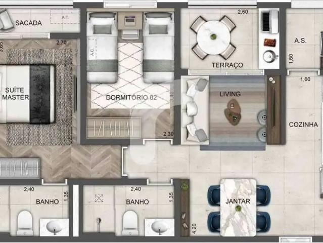 Apartamento para Venda em São Paulo/SP Butantã 2 Quartos
