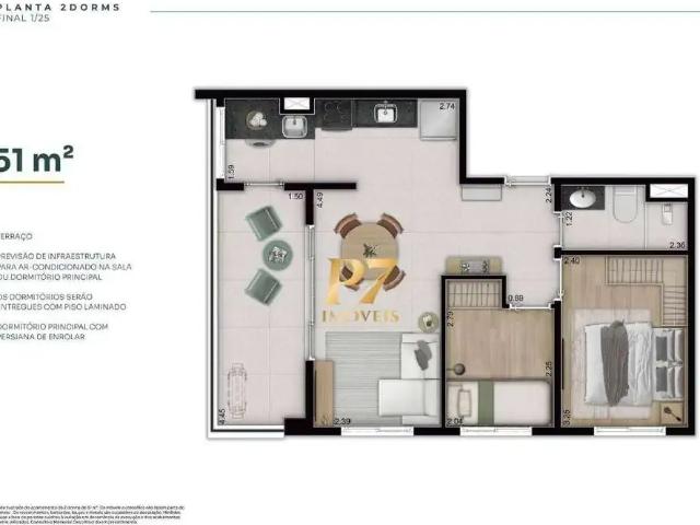 Apartamento para Venda em São Paulo/SP Bom Retiro 2 Quartos