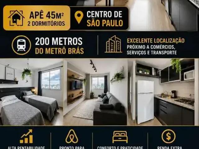 Apartamento para Venda em São Paulo/SP Brás 2 Quartos